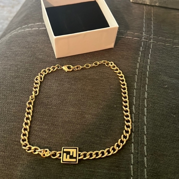 Fendi | Jewelry | Authentic Fendi Gold Necklace | Poshmark